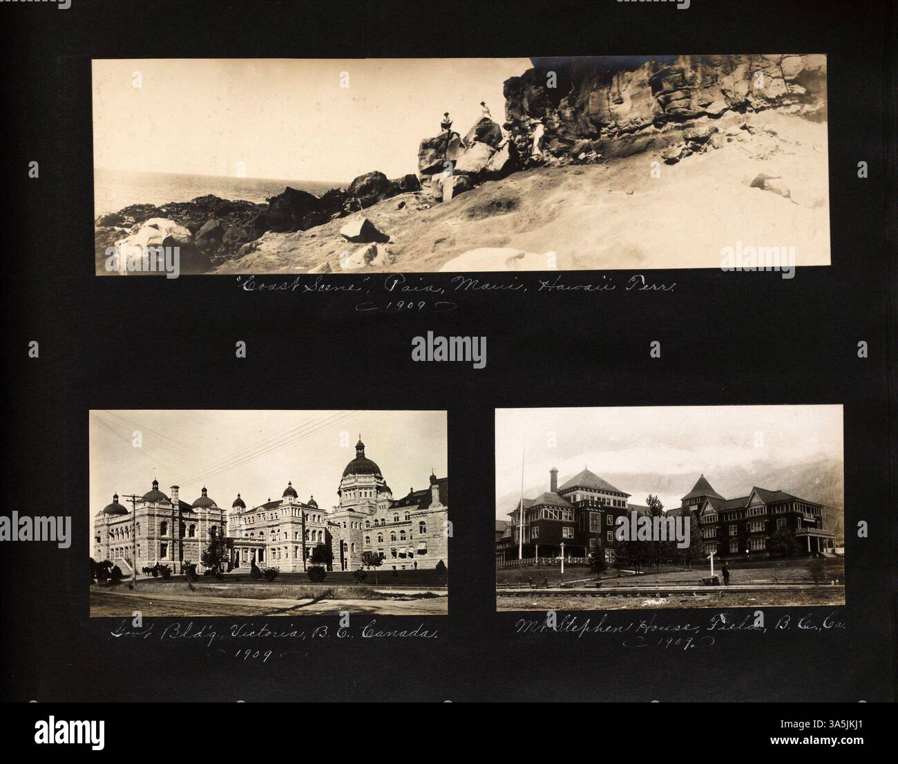 This photograph album, compiled by St. Cloud State alumnus Andrew Lindgren, features images he ...