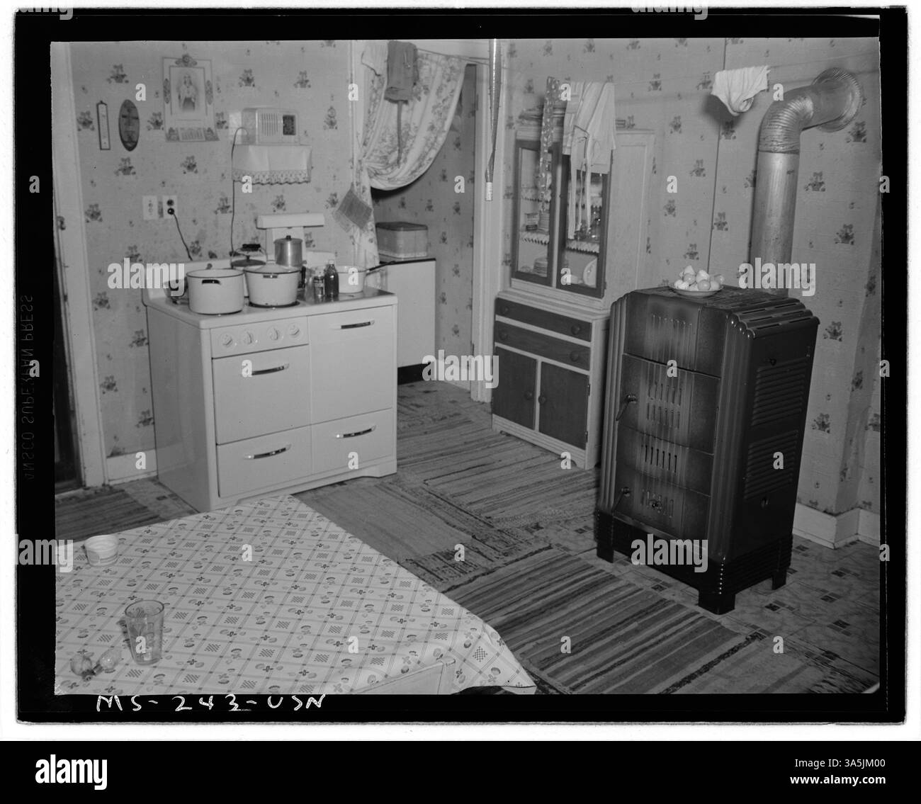 A kitchen in a company-owned house for miners at H. C. Frick Coke ...