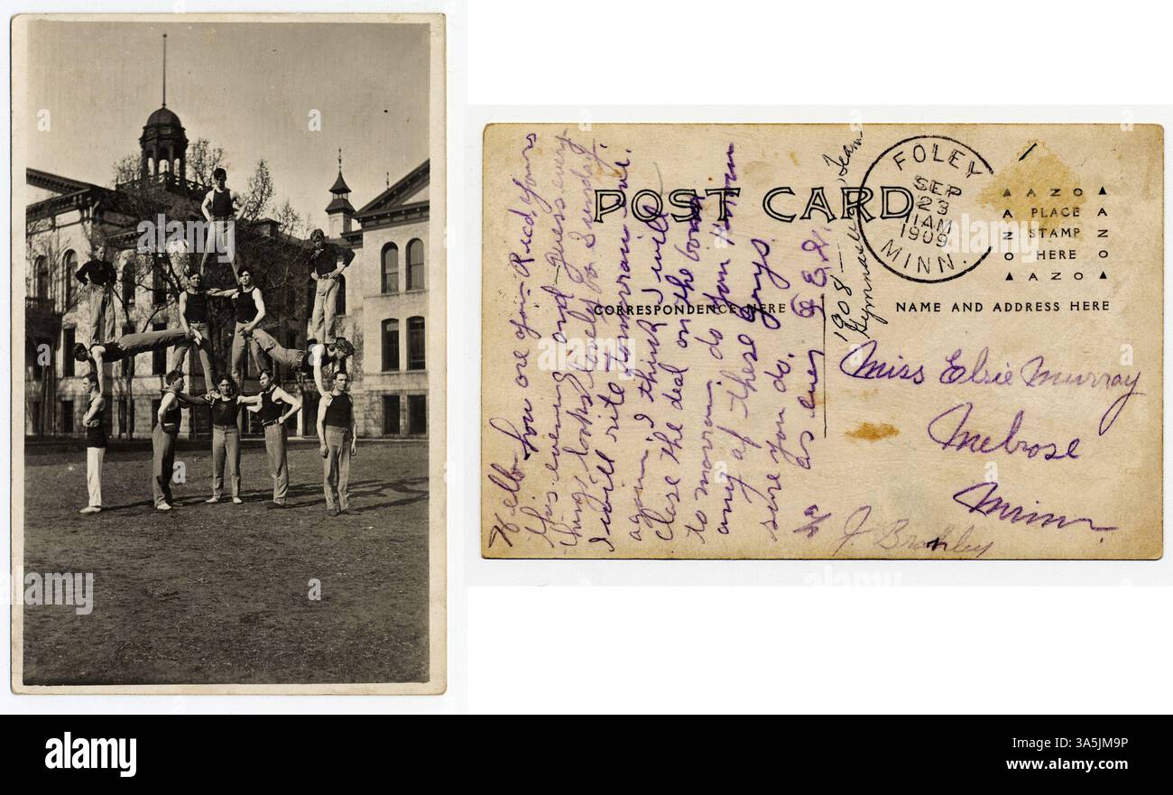 The men's gymnastics team at St. Cloud State University is pictured ...