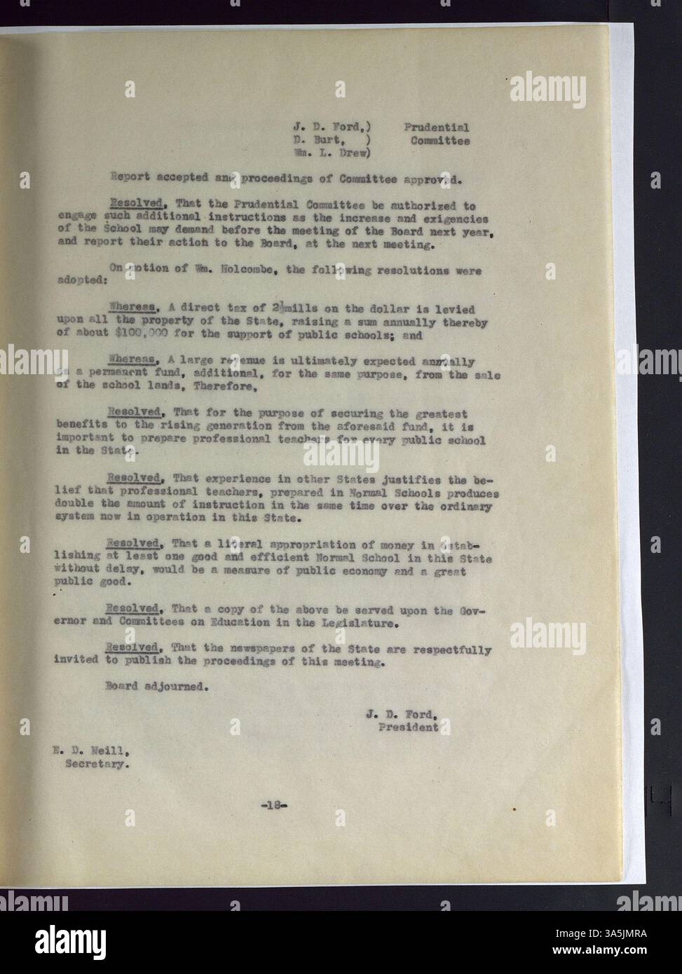 The Minnesota State Normal Board's meeting minutes document the growth ...