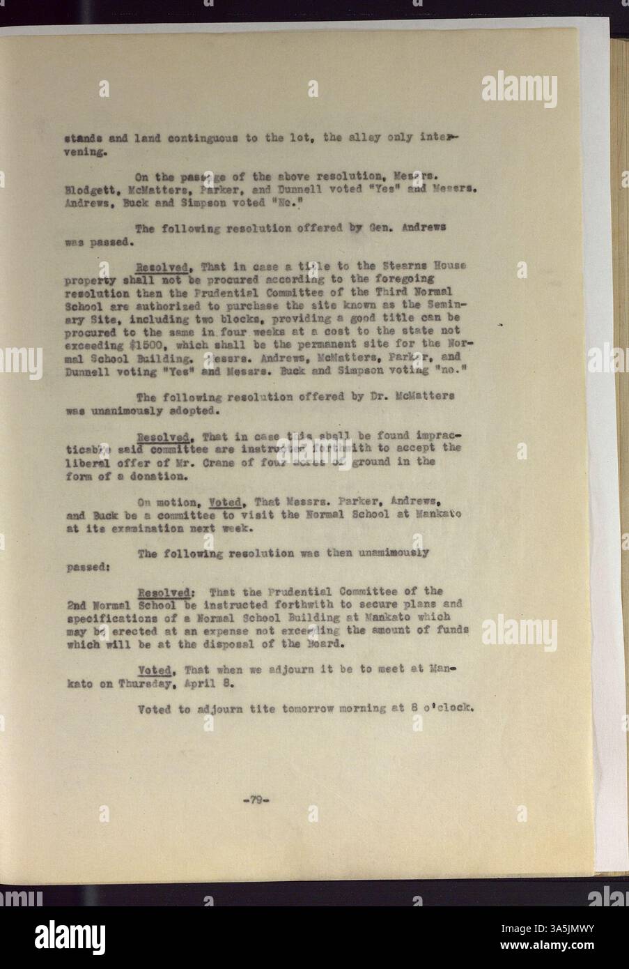 This document details the meeting minutes of the minnesota state hi-res ...