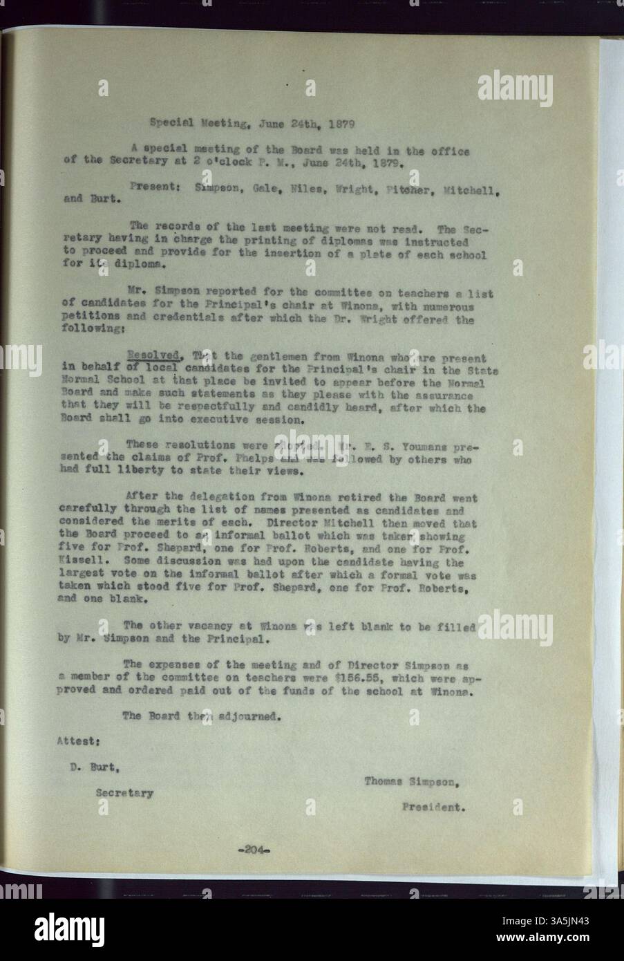 The document details the historical development of the Minnesota State ...