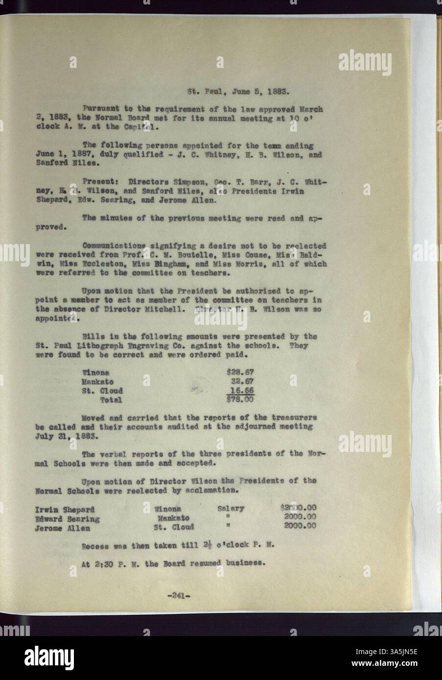 This record captures the growth and expansion of the Minnesota State ...