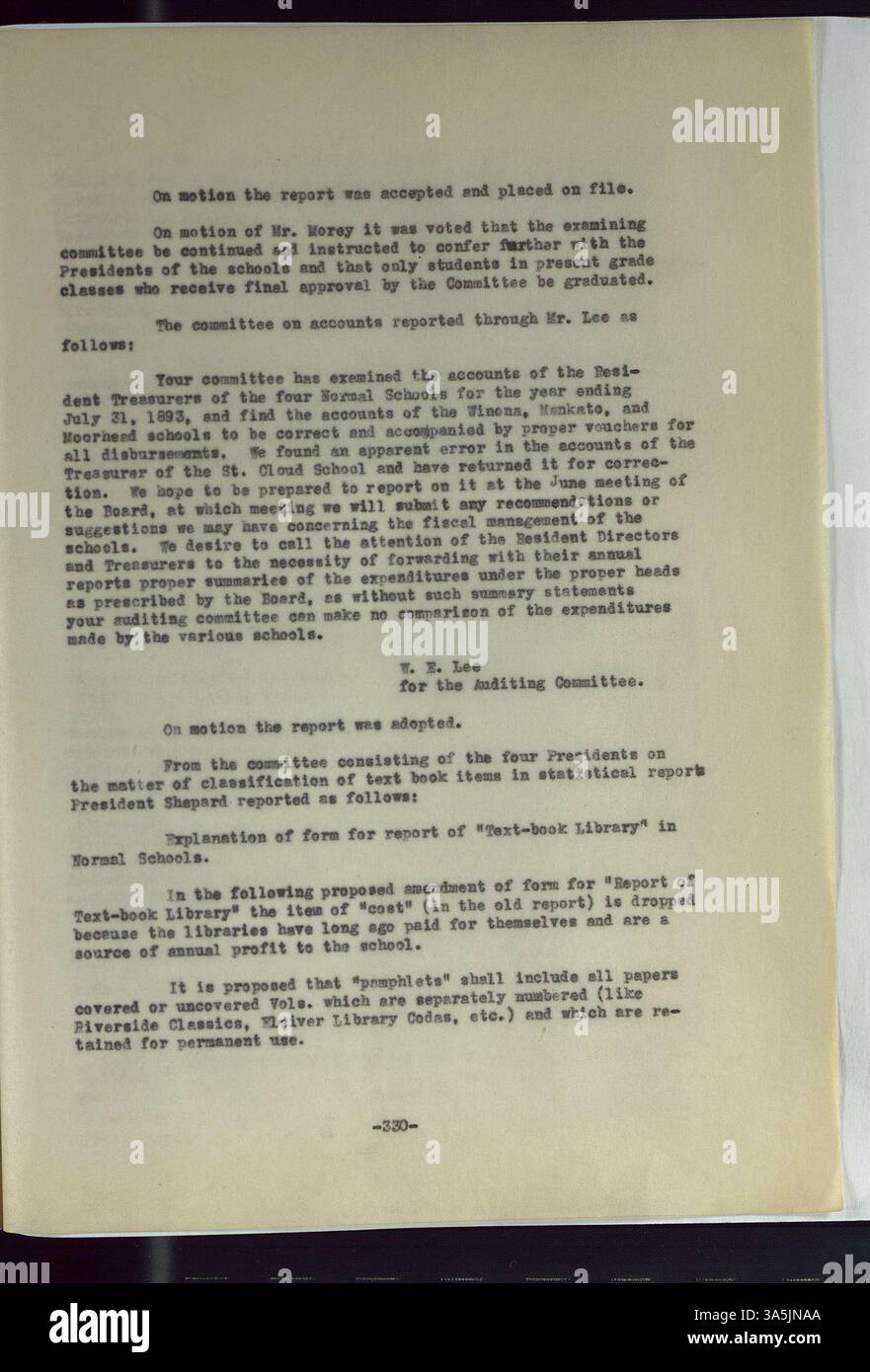 The minnesota state normal boards meeting minutes capture the e hi-res ...