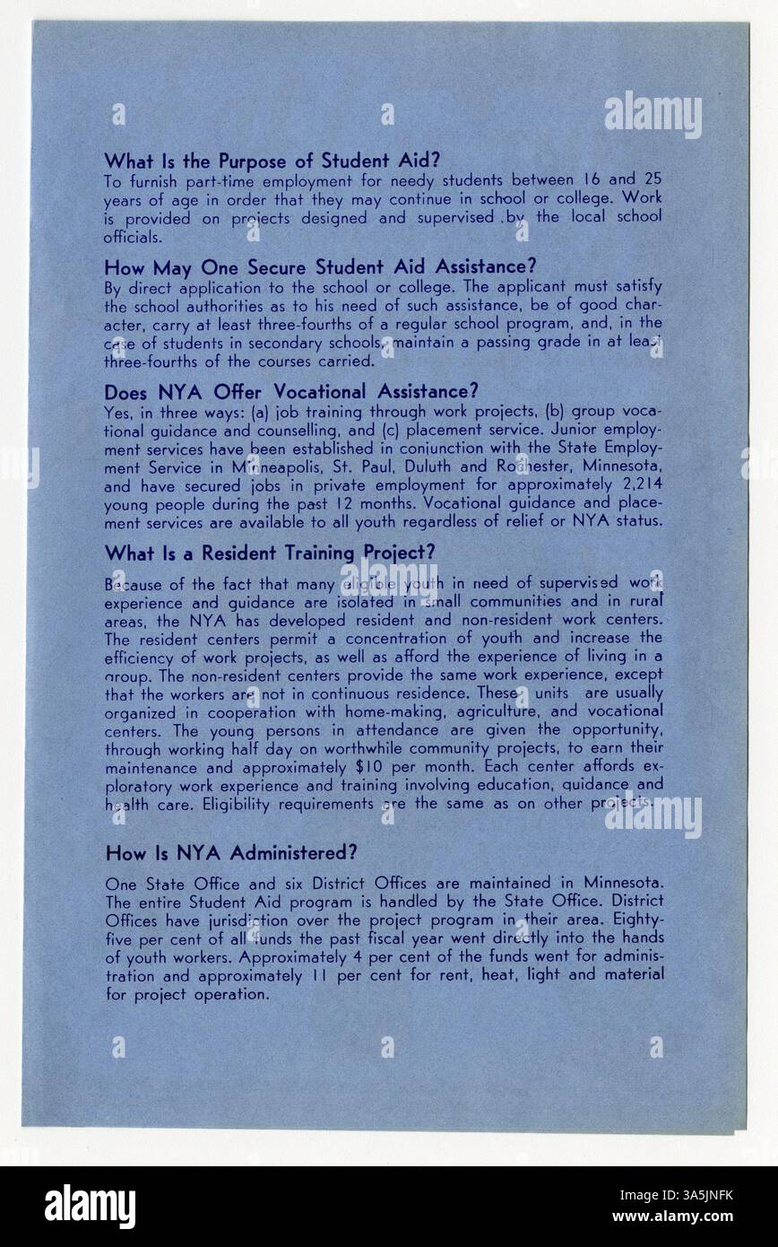 This photo album showcases the National Youth Administration (NYA ...