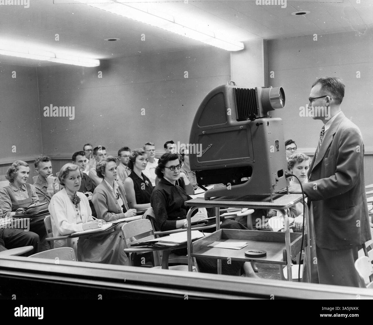 The audio-visual classroom at Kiehle Library, St. Cloud State ...