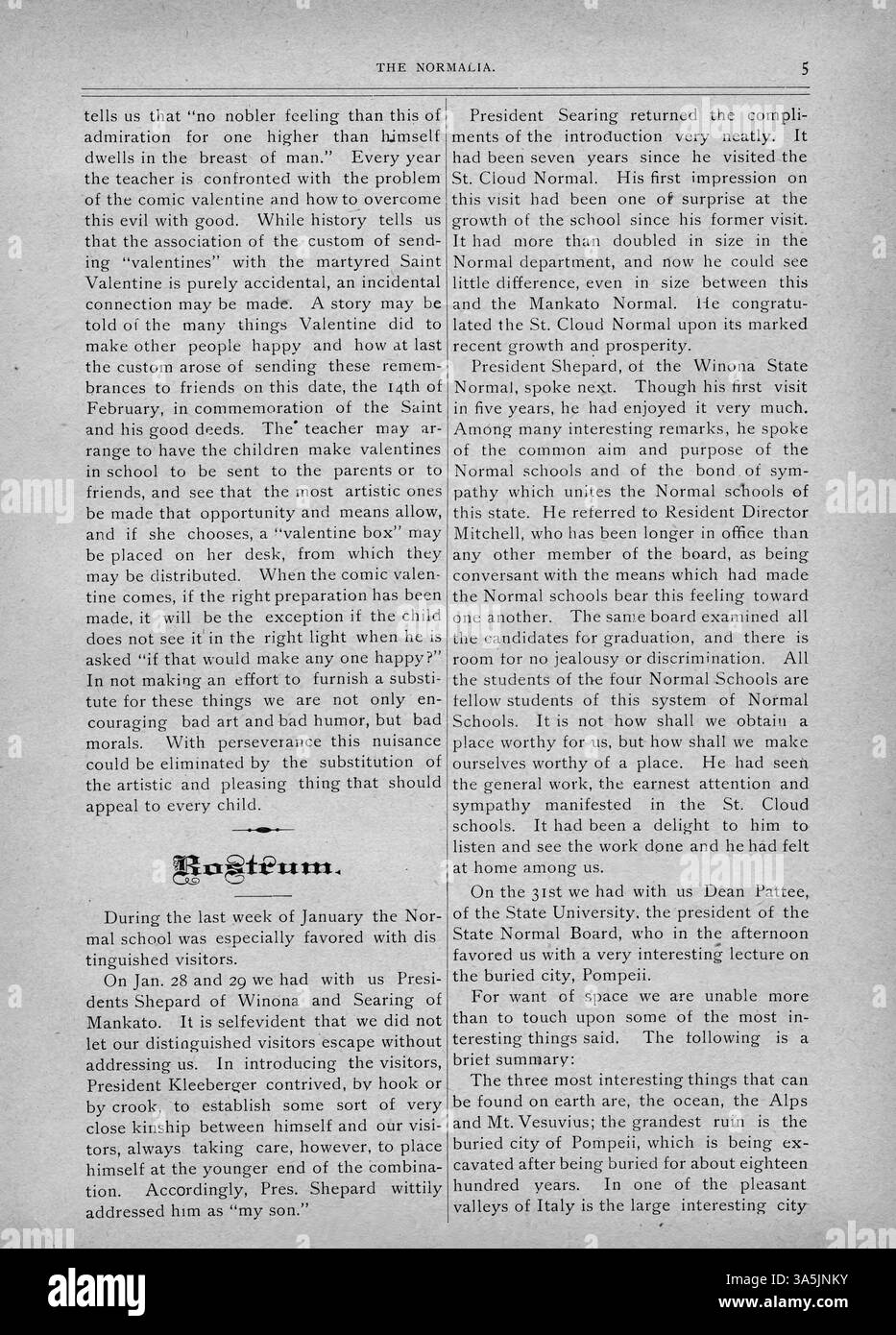 The Normalia, published in 1896 by St. Cloud State University, features ...