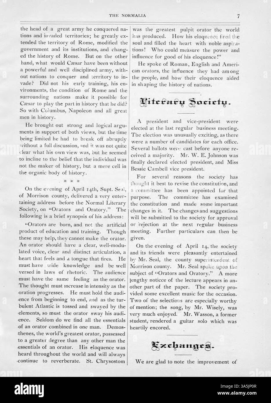 The 1893 edition of The Normalia provides insight into public education ...
