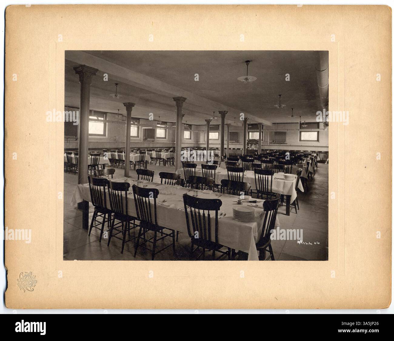 Interior view of the dining room in Lawrence Hall at St. Cloud State ...