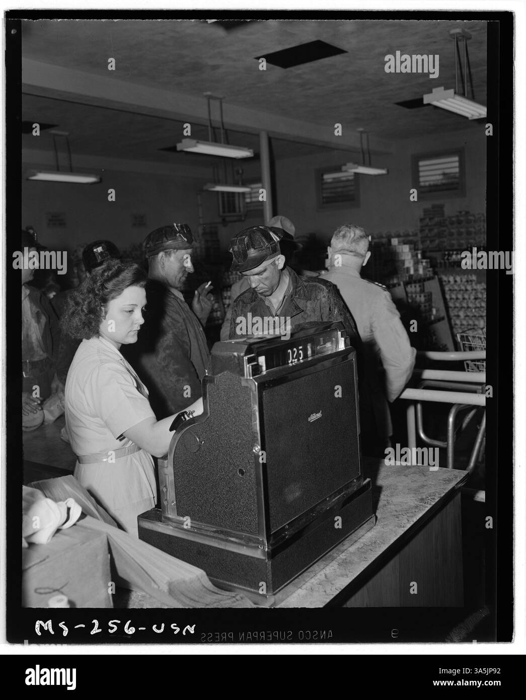 This image shows a counter in a company-owned store at Pittsburgh Coal ...