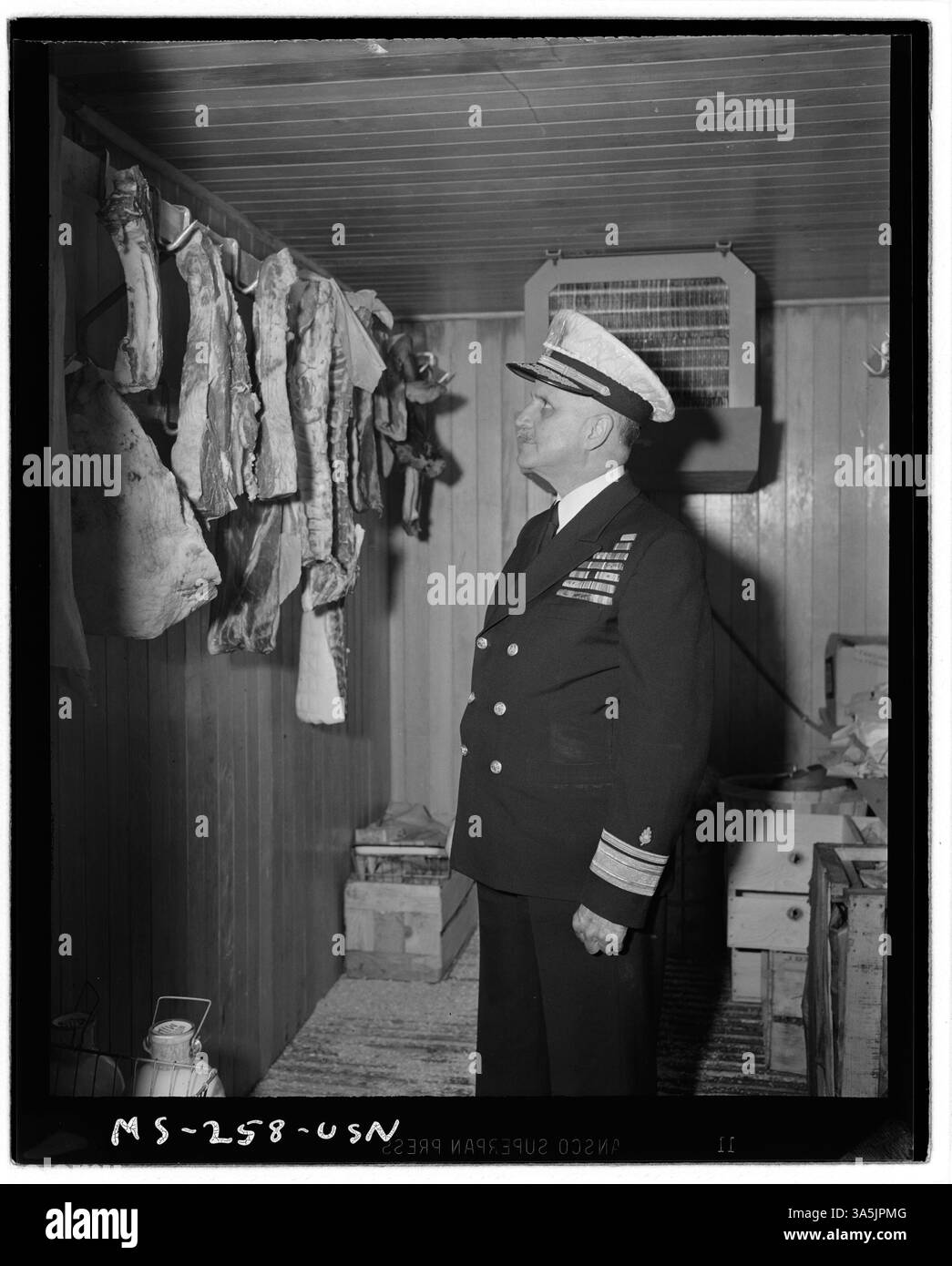 Historical meat locker Black and White Stock Photos & Images - Alamy