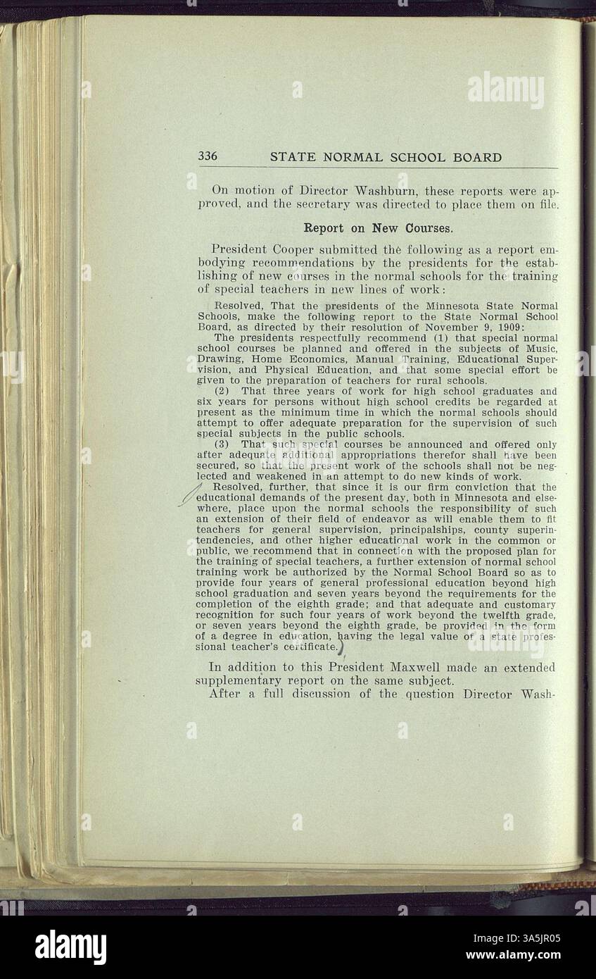 This record documents the evolution of Minnesota's normal schools into ...