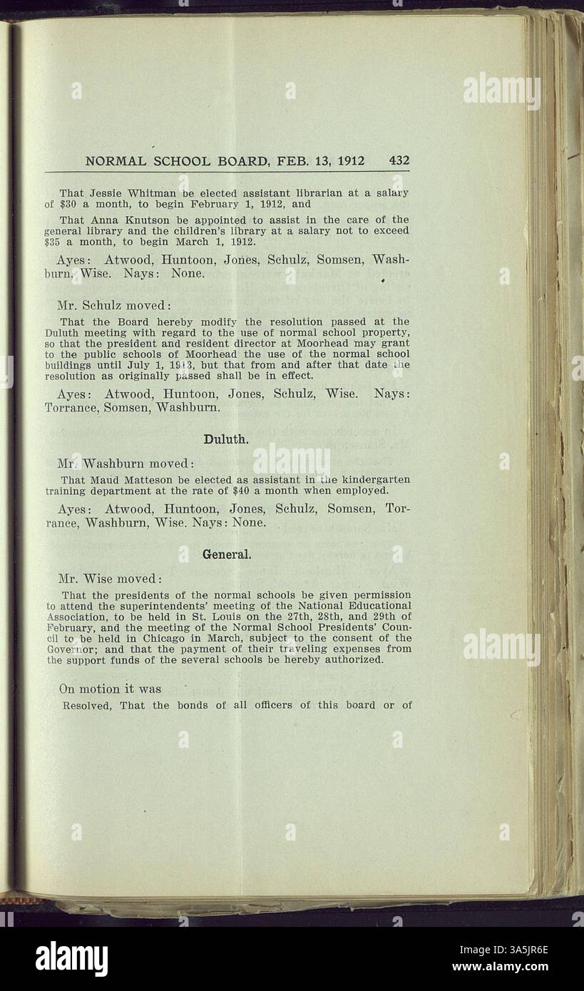 This document reflects the early history of Minnesota's transition from normal schools to state ...