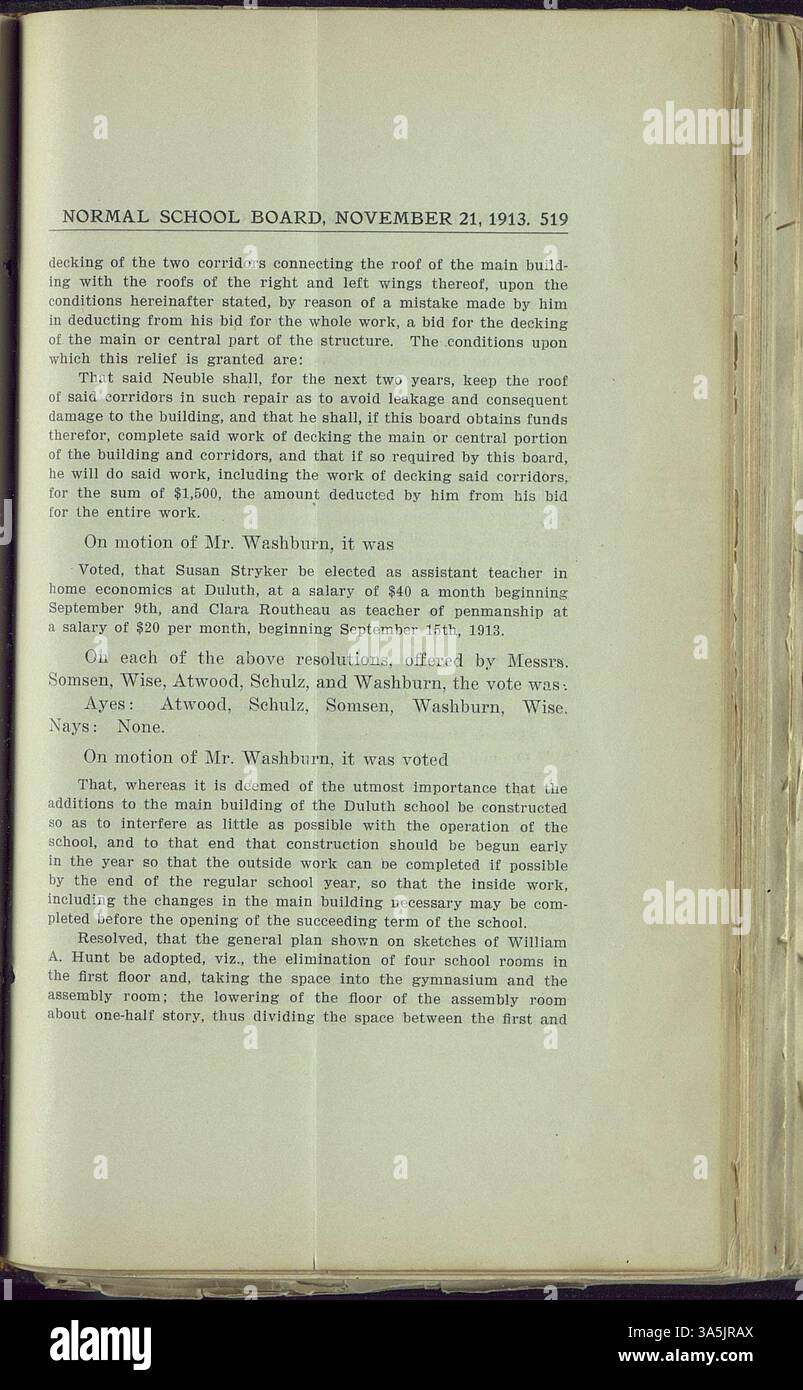 The minutes document the shift of Minnesota’s normal schools into state ...