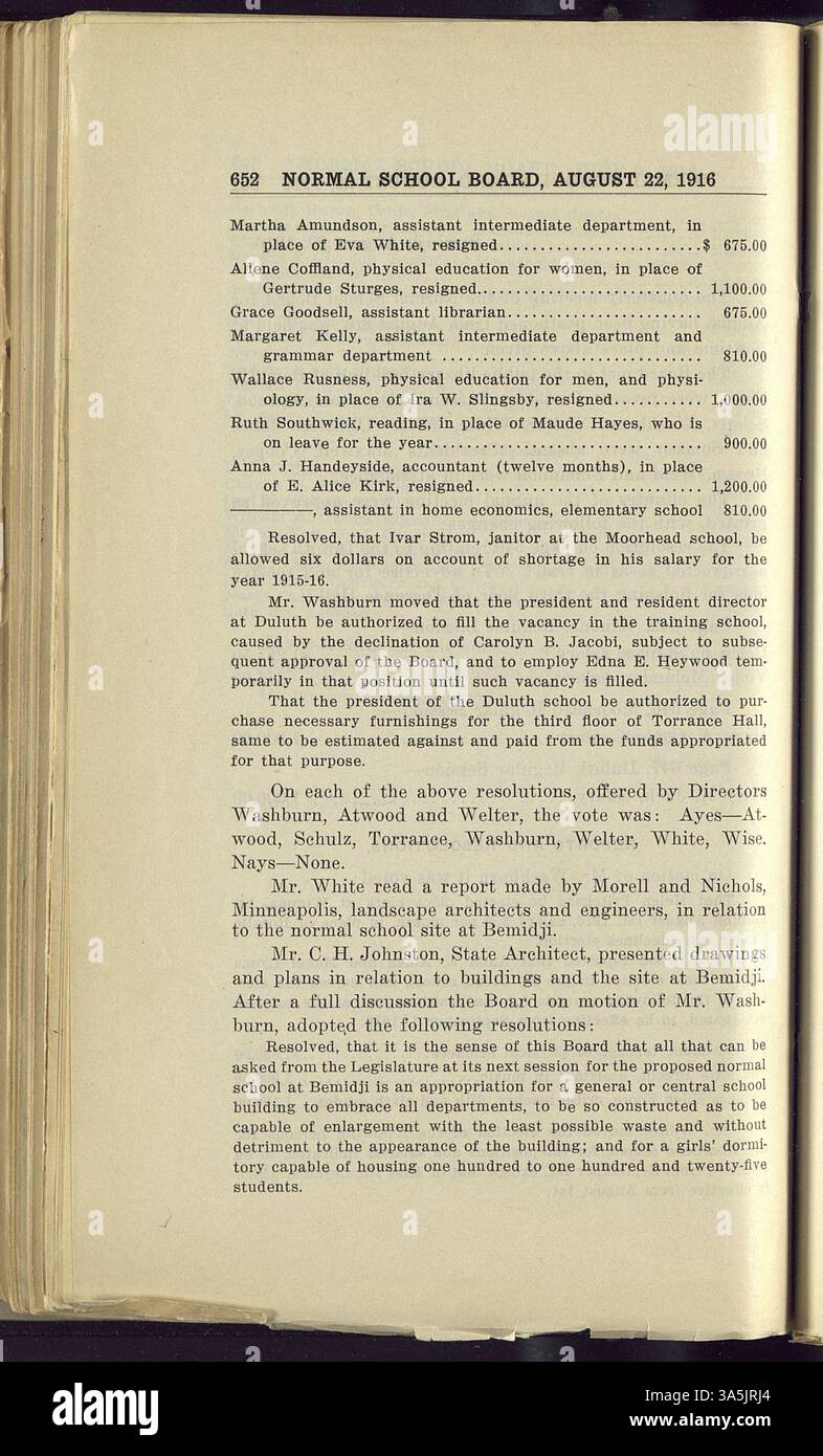 This official record outlines the transition and expansion of Minnesota ...