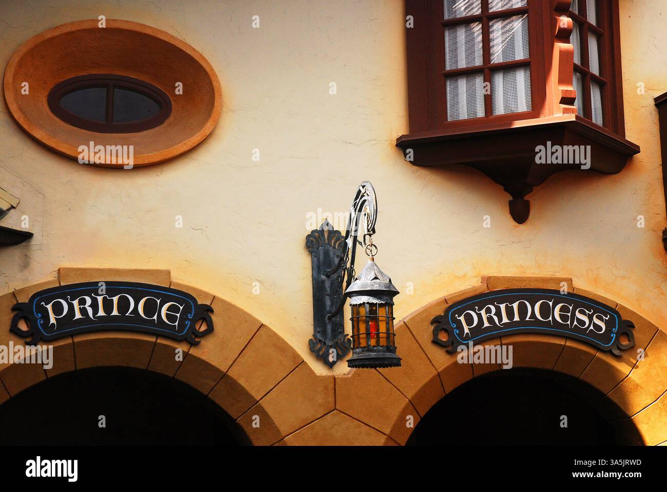 Bathroom signs mark their rooms in a whimsical manner in Walk Disney ...