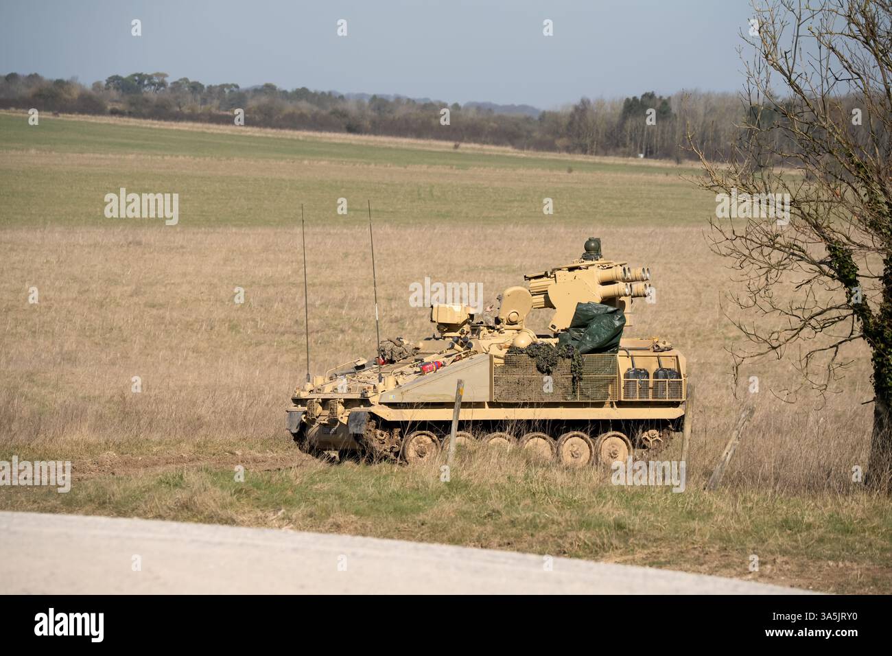 British Army Alvis Stormer Starstreak CVR-T tracked armoured vehicle ...