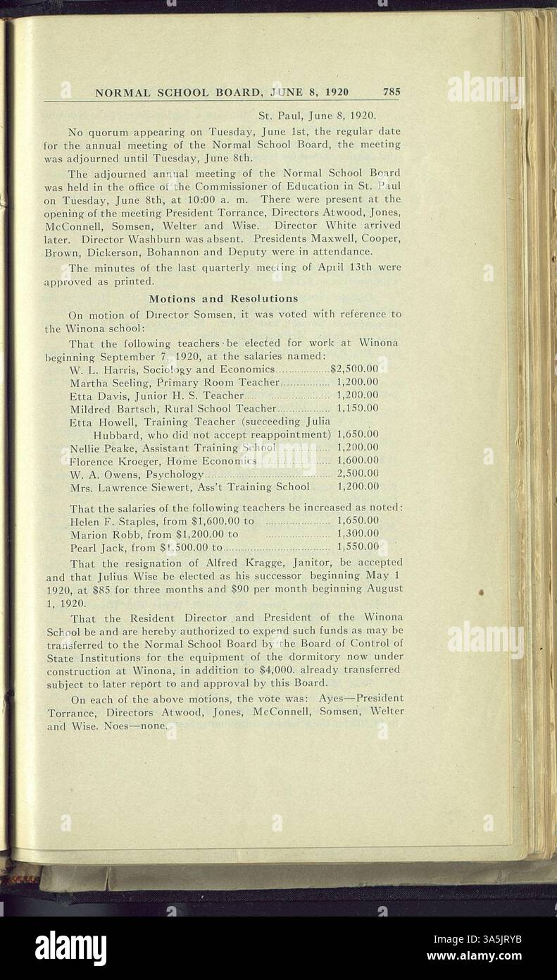 The document records the transition of normal schools into state ...