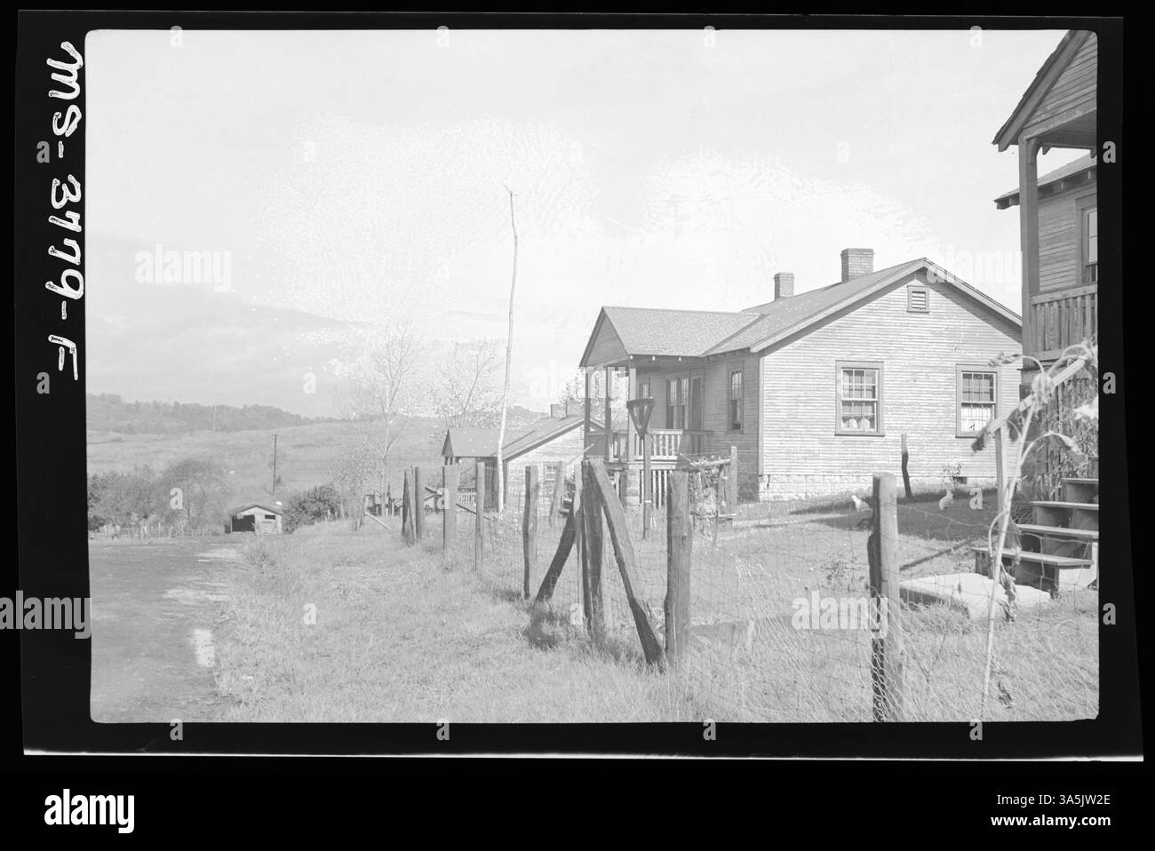 A photograph depicting a typical mining community, showcasing the ...