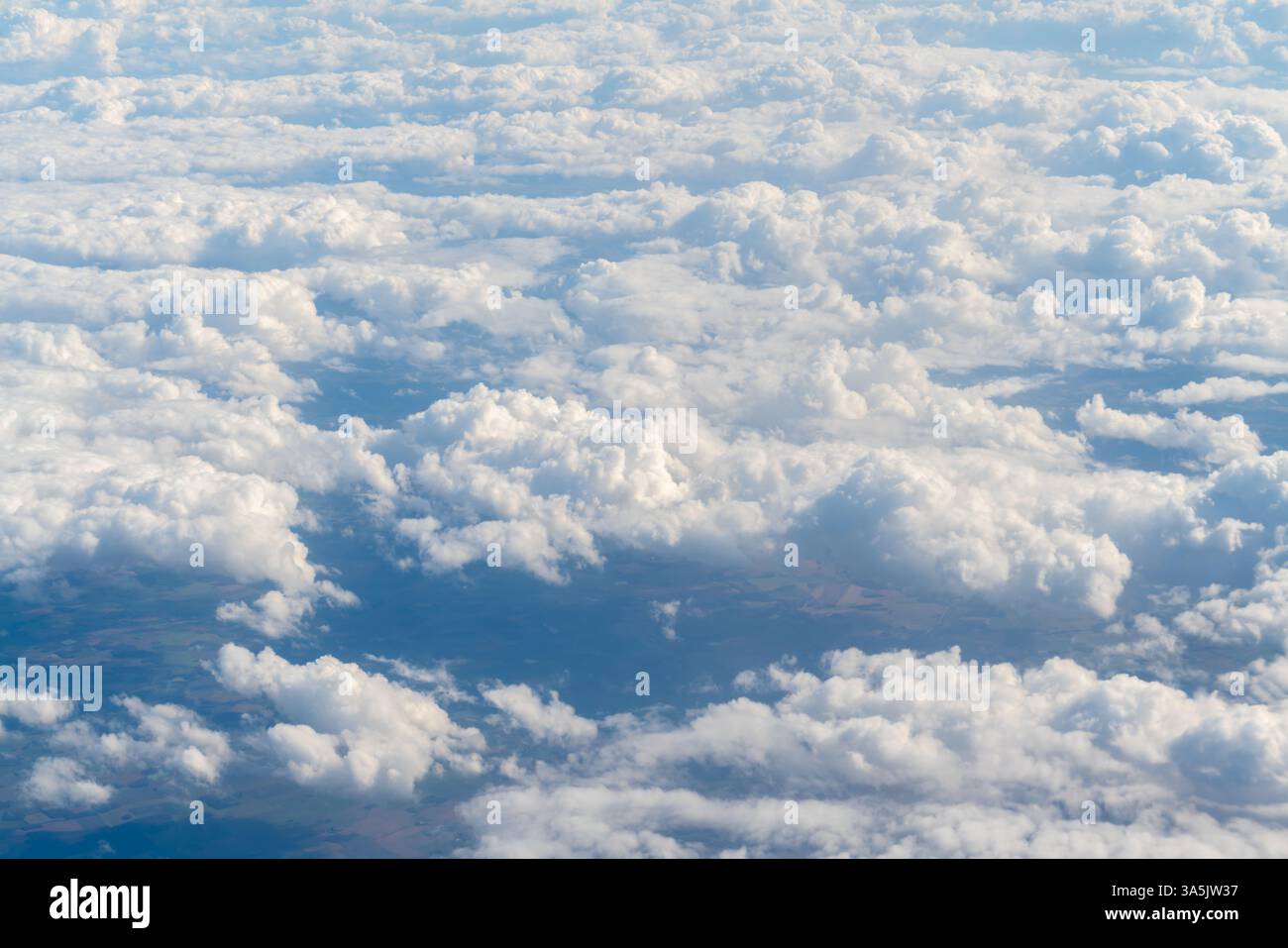 White and silver clouds background, view from airplane Stock Photo - Alamy