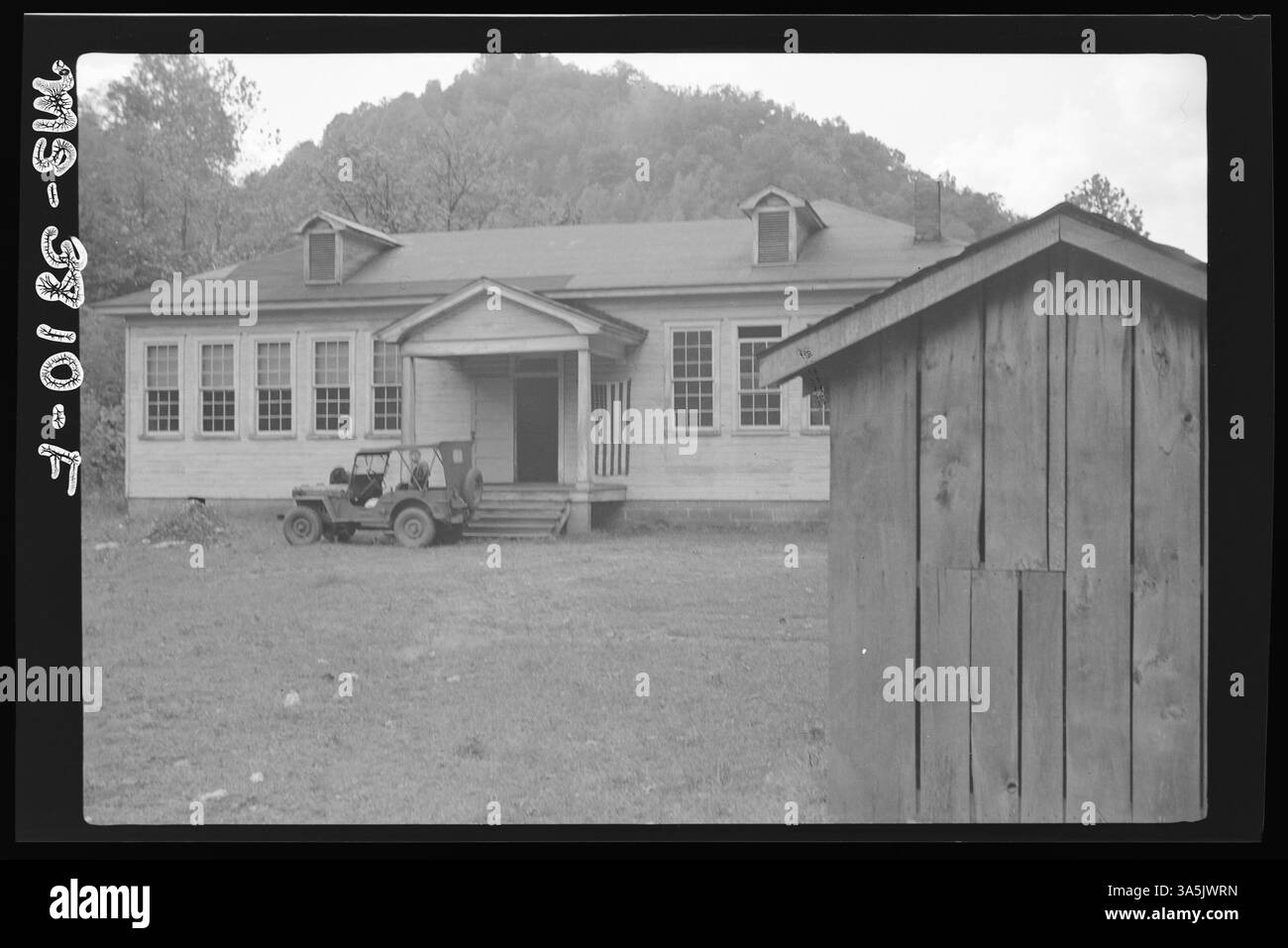 A photograph showing a Black grade school in Winifrede, Kanawha County ...