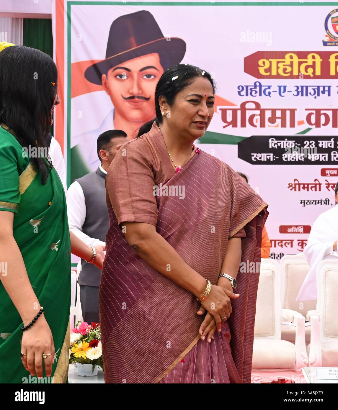 NEW DELHI, INDIA - MARCH 23: Delhi Chief Minister Rekha Gupta with New ...
