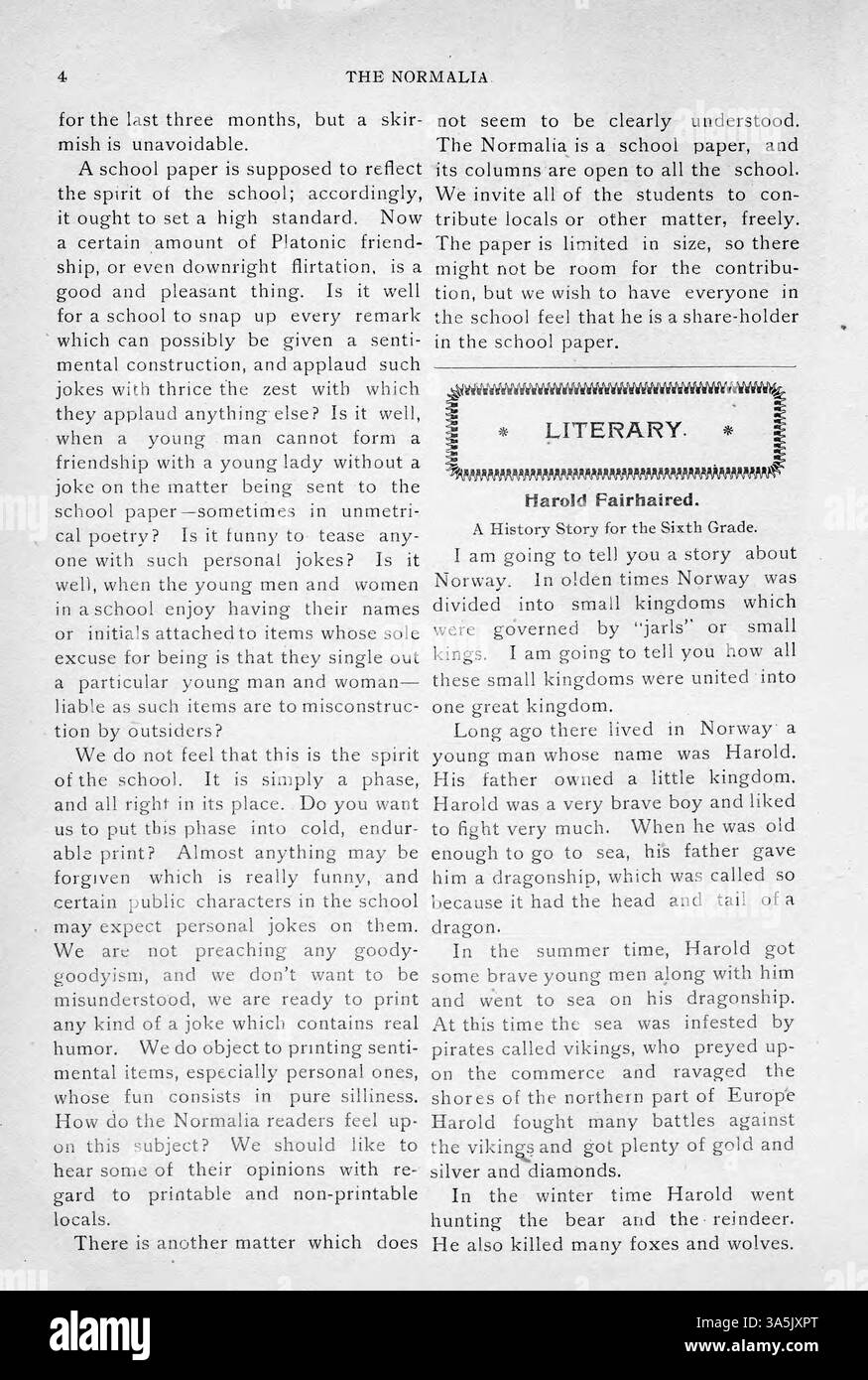 The 1900-03 issue of *The Normalia* features journal articles from St ...