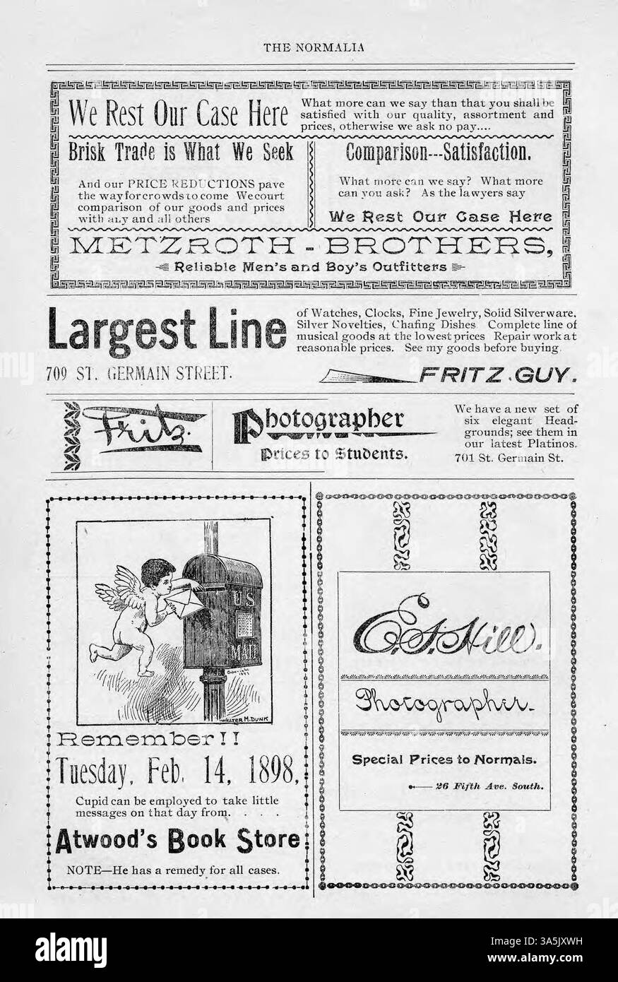 This edition of *The Normalia* from January 1899 includes articles ...