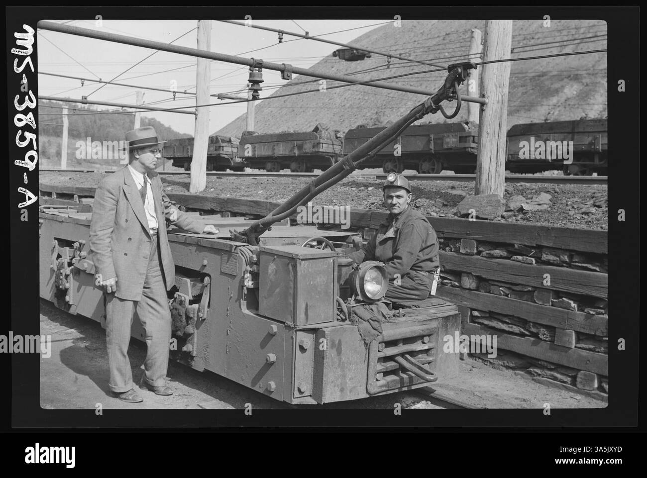 A mine haulage motor at Wilmore Fuel Company’s Mack #2 Mine in Clymer ...
