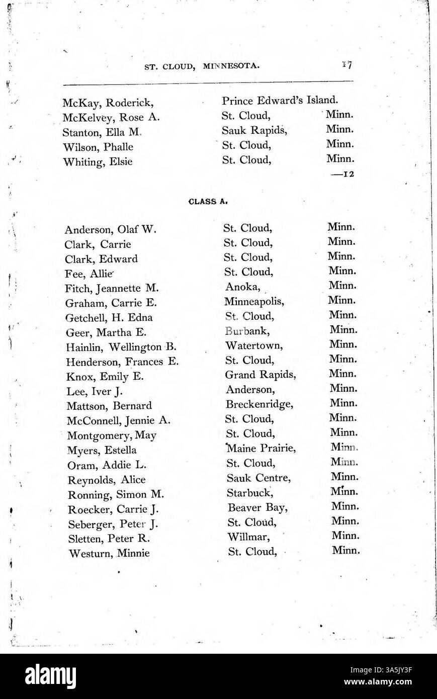 1884 1885 academic year hi-res stock photography and images - Alamy