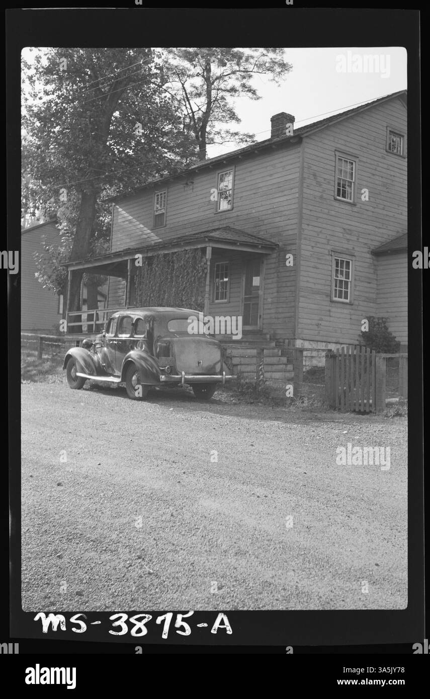 A photograph of a house in a mining community, showcasing residential ...