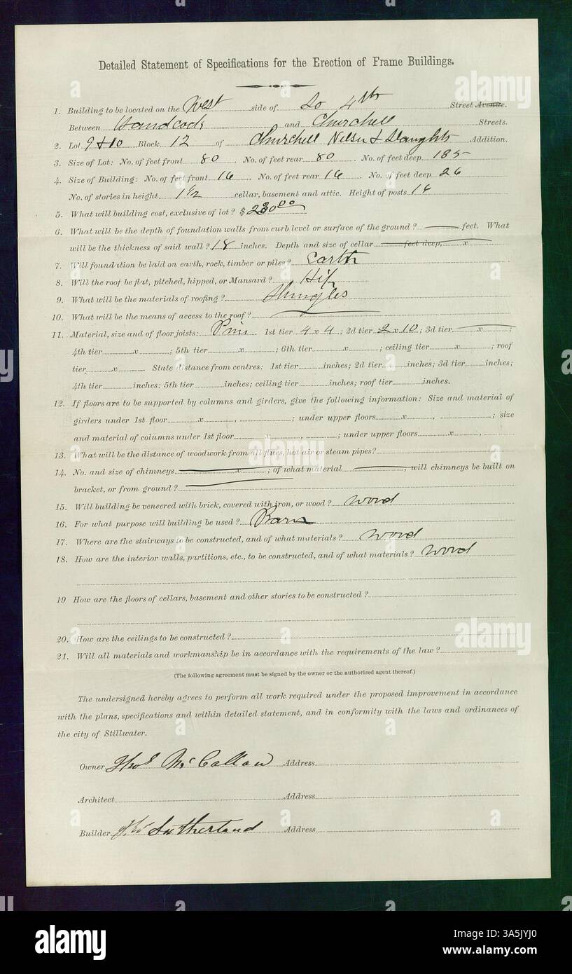 Thomas sutherland is the builder hi-res stock photography and images ...