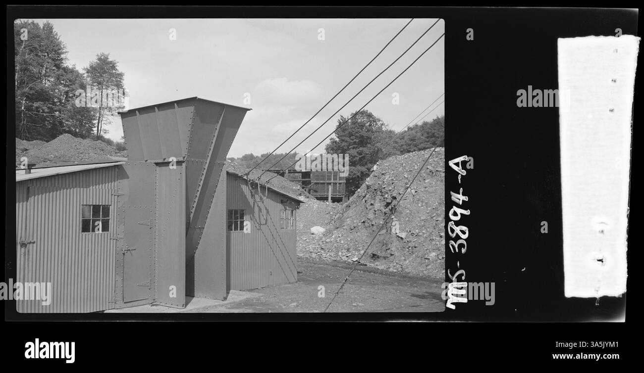 The fan house for Morris Run Coal Mining Company’s Teasdale #1 mine in ...
