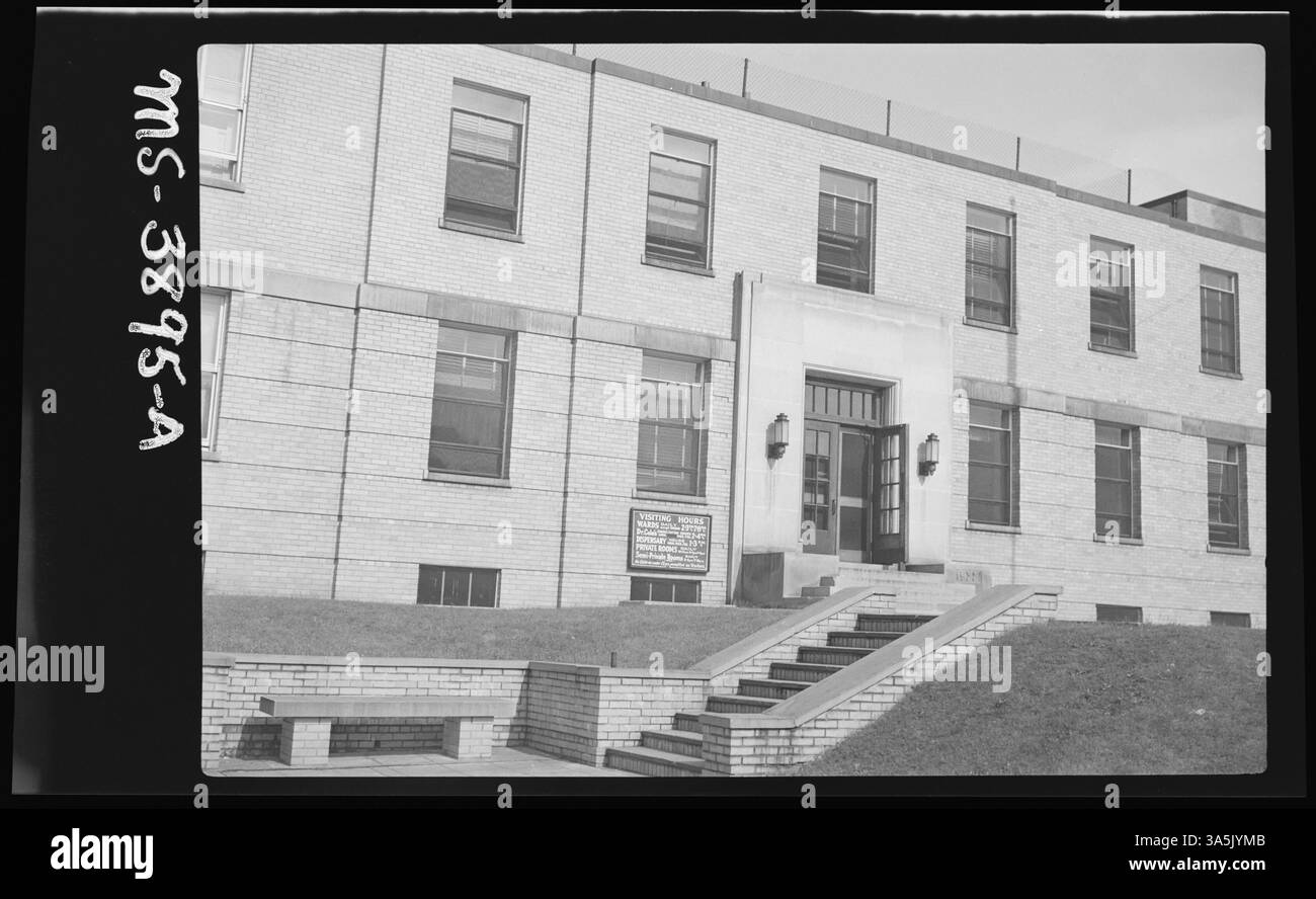 The entrance to Blossburg State Hospital in Tioga County, Pennsylvania ...