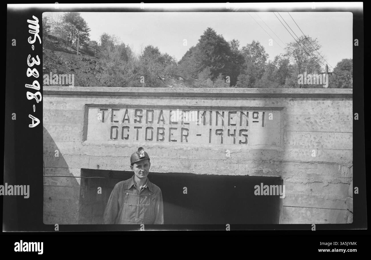 The portal entrance of the Teasdale #1 Mine at Morris Run Coal Mining ...