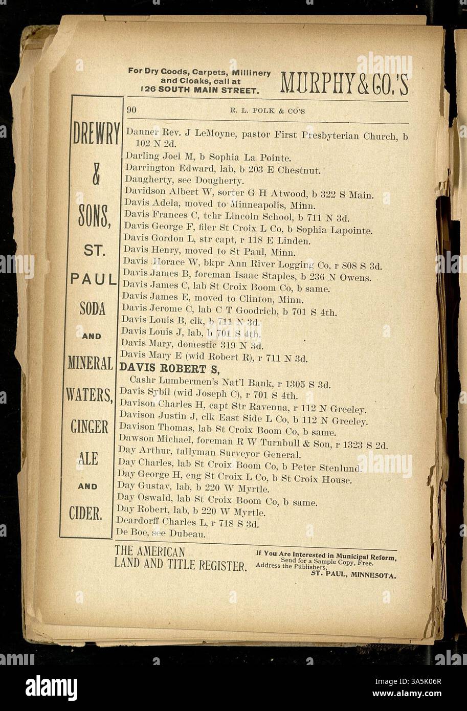 The 1896-97 Stillwater City Directory includes an alphabetical list of ...