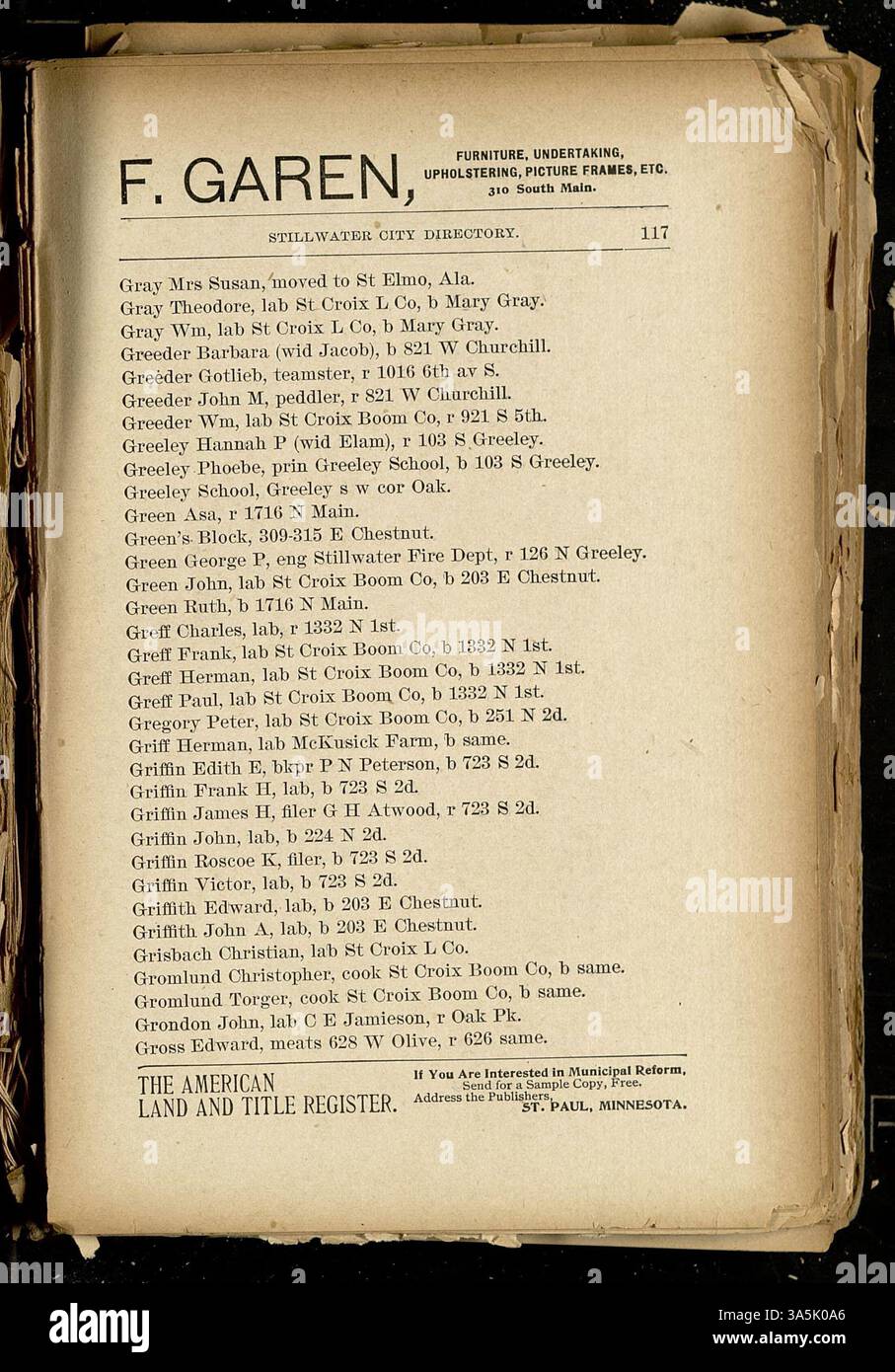The 1896-97 Stillwater City Directory includes a comprehensive ...
