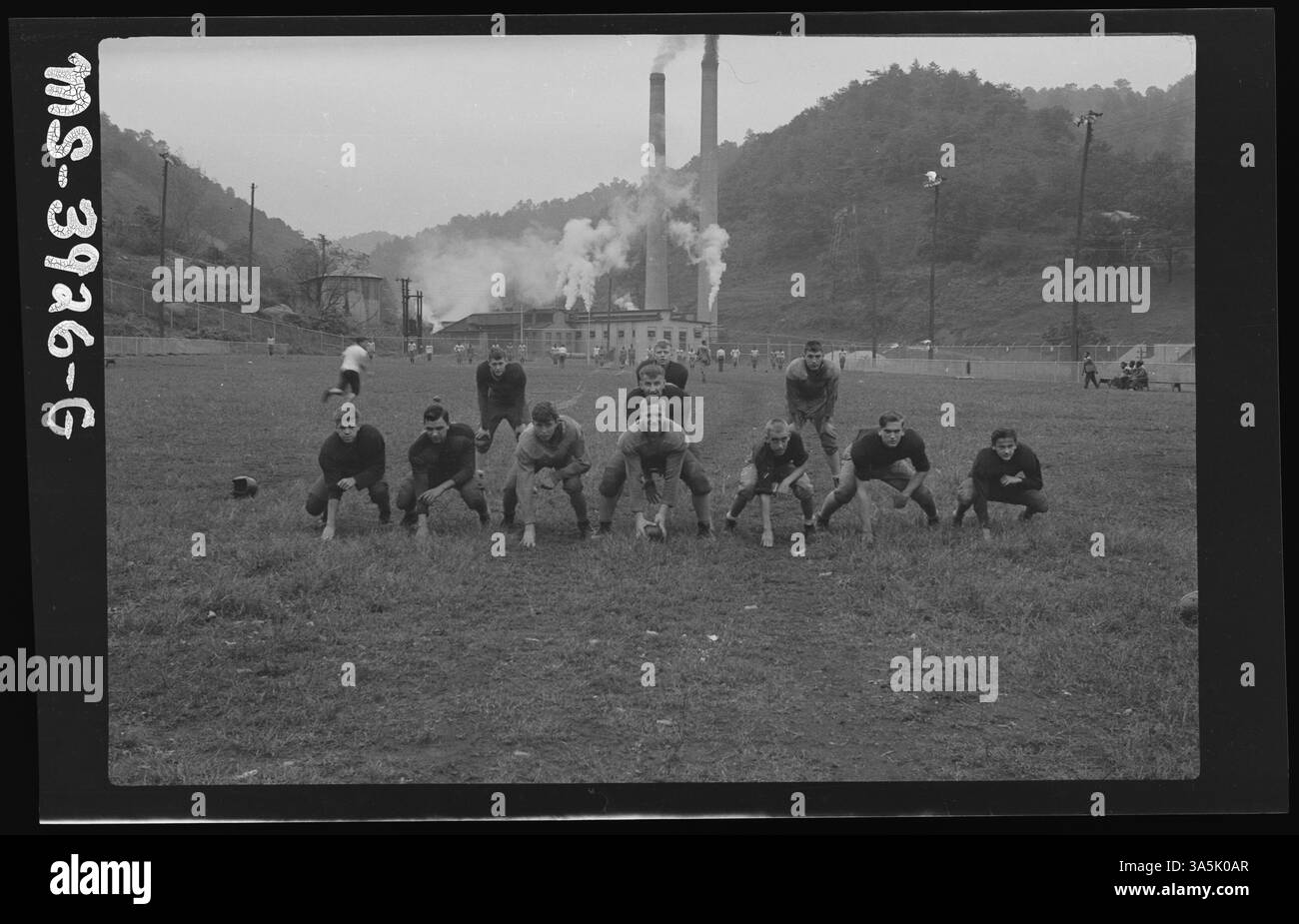 This photograph from 1946 shows the Gary High School football team on ...