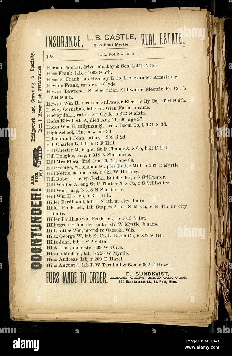 The 1896-97 Stillwater City Directory provides an alphabetical list of ...