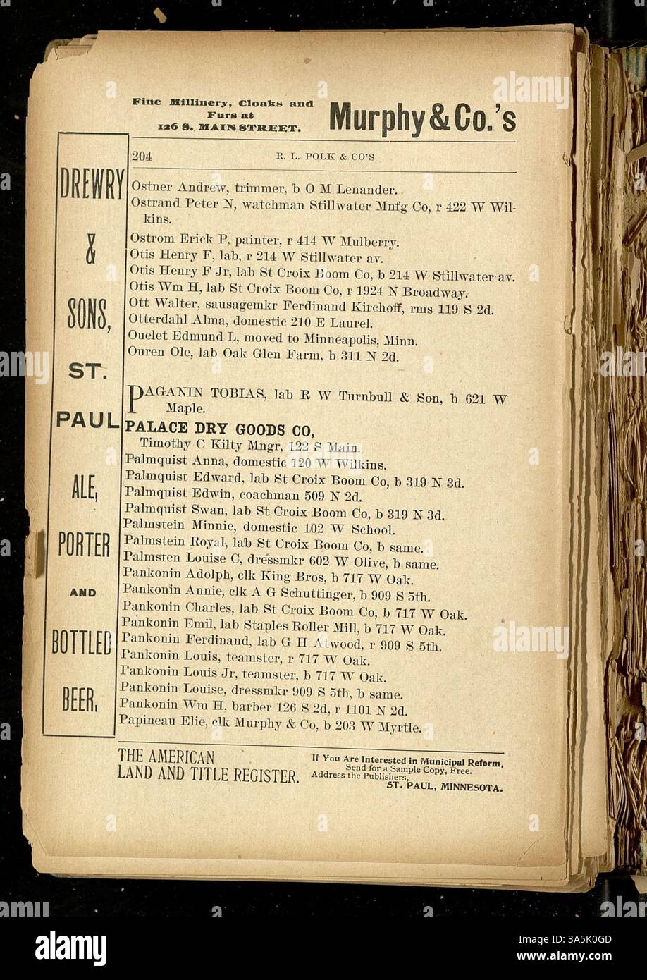 This 1896-97 Stillwater City Directory offers an alphabetical list of ...
