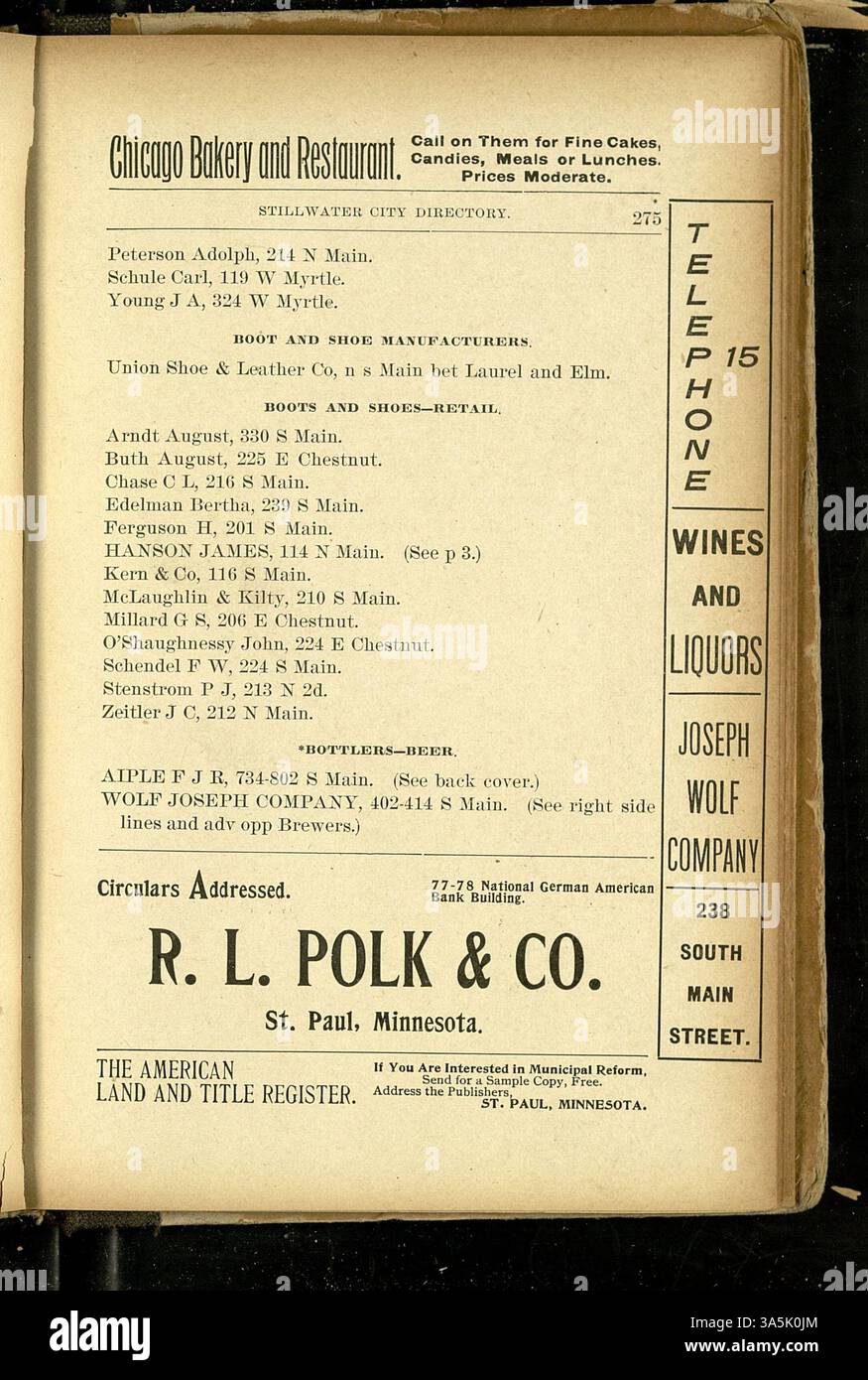 This 1896-97 edition of the Stillwater City Directory includes an ...
