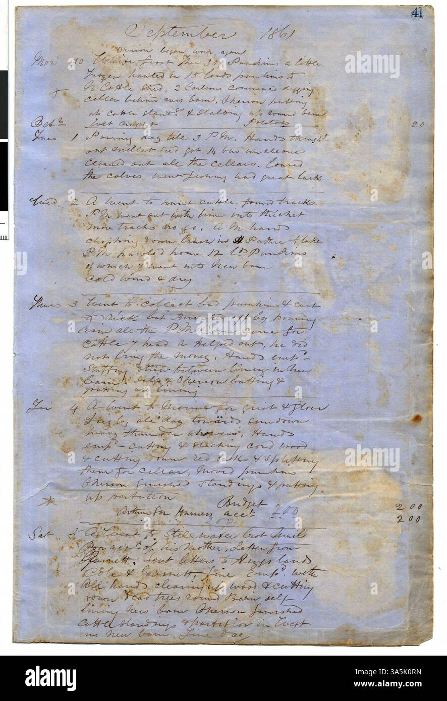 The handwritten journal of Morgan May from 1861 to 1871 offers insights ...