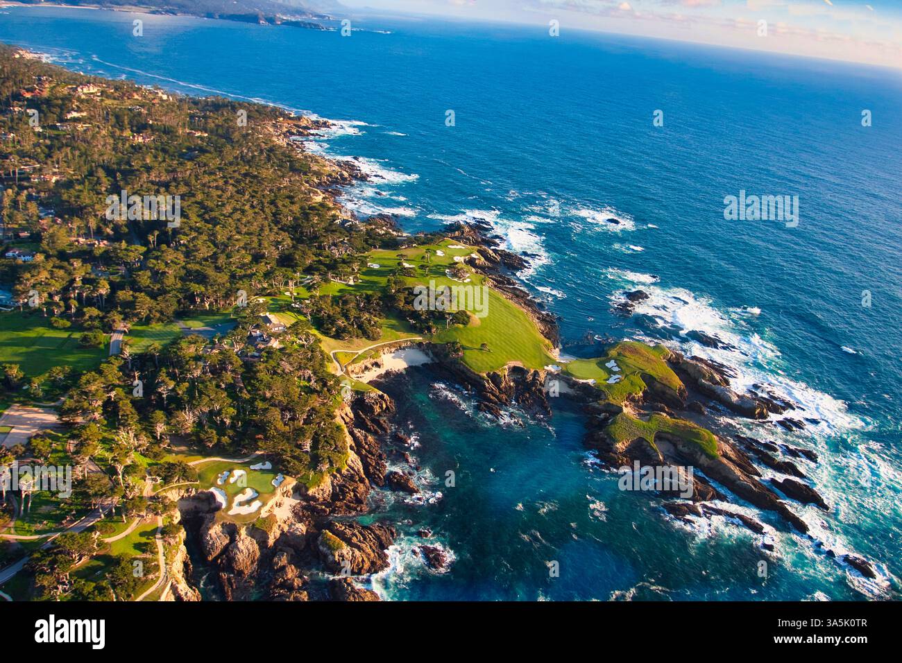 Cypress Point Golf Club, Pebble Beach, California, USA Aerial view ...