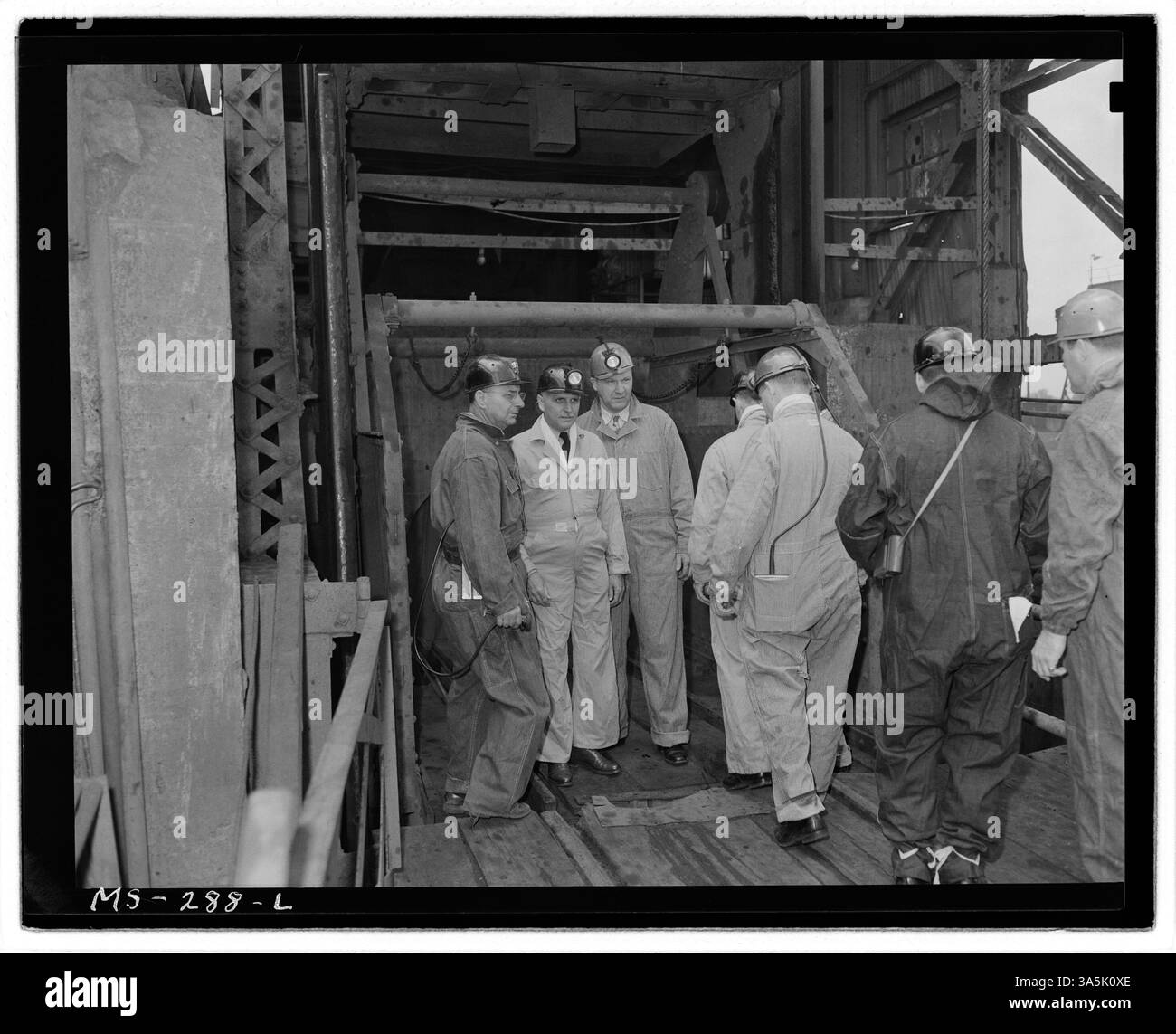 The image depicts Rear Admiral Joel T. Boone and his party entering the ...