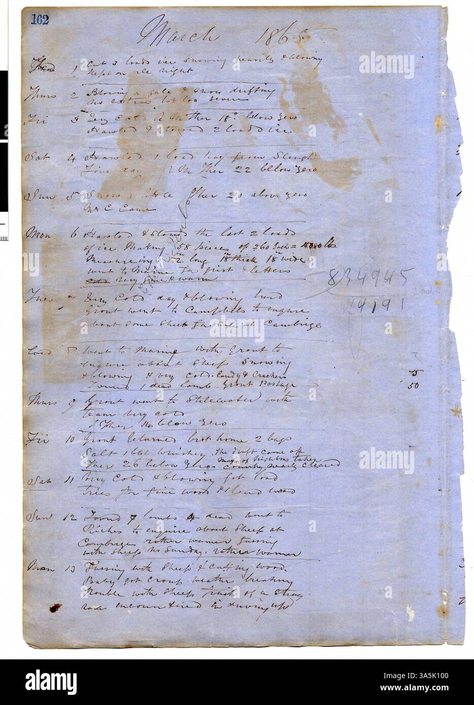 Morgan May’s handwritten journal (1861-1871) captures the daily life of ...