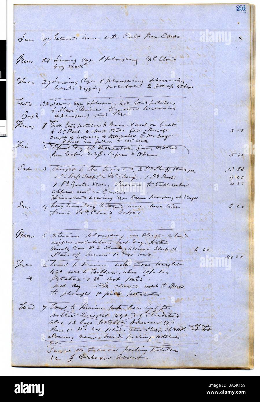 Morgan May’s handwritten journal, spanning from 1861 to 1871, provides ...