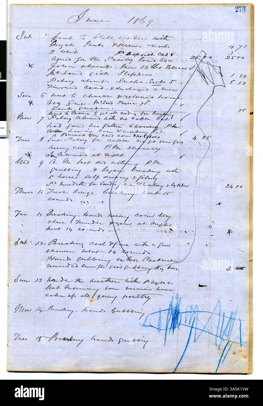 Morgan May’s handwritten journal from 1861 to 1871 offers a record of ...