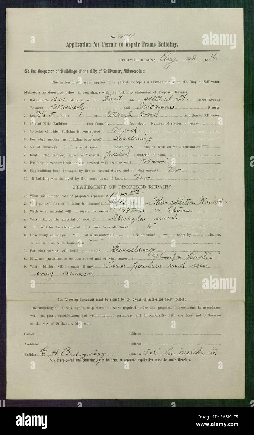 Stillwater located at building number 1301 hi-res stock photography and ...