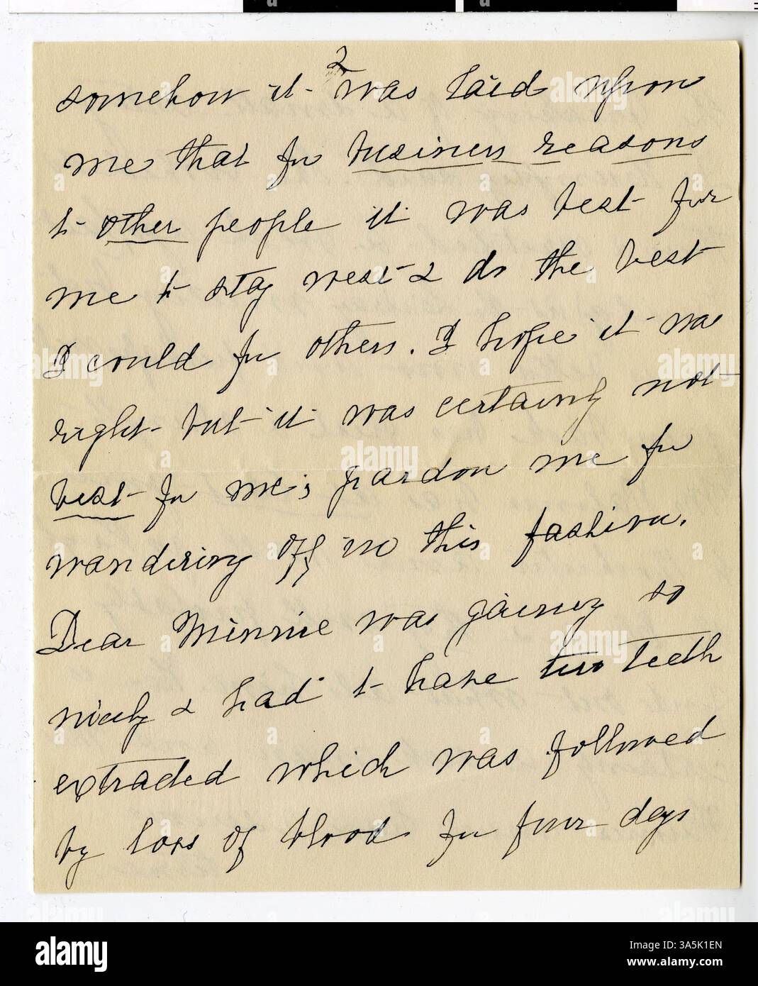 Handwritten 8 page personal letter from nellie mccluer of stillw hi-res ...