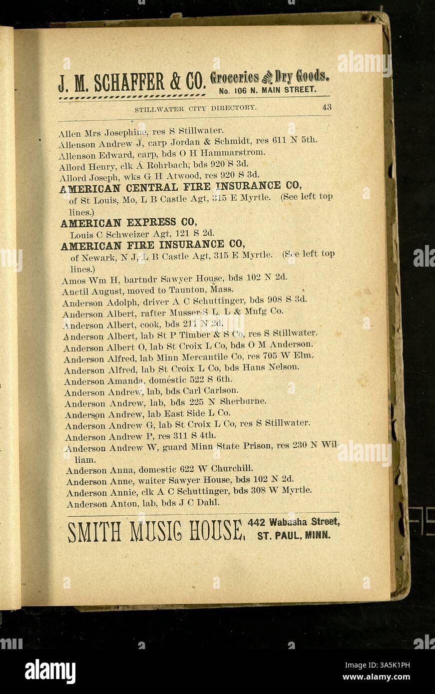 This directory from 1894-95 includes an alphabetical list of residents ...